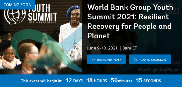 World Bank Group Youth Summit 2021: Resilient Recovery for People and ...